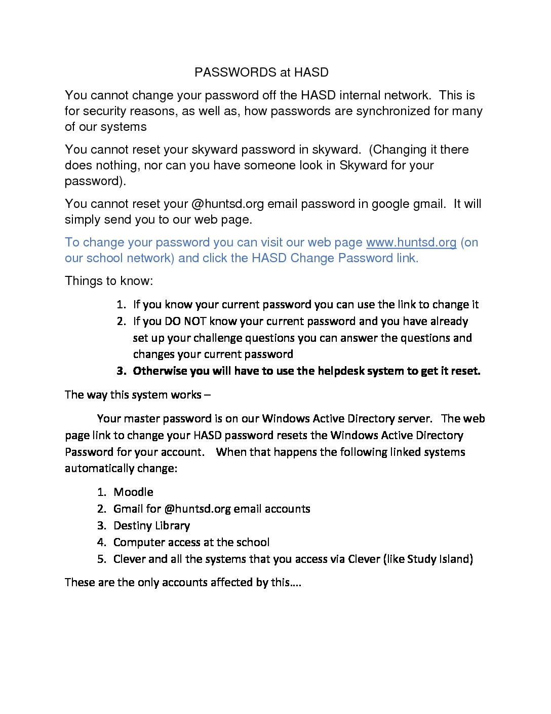 Troubleshooting Tips - Huntingdon Area School District