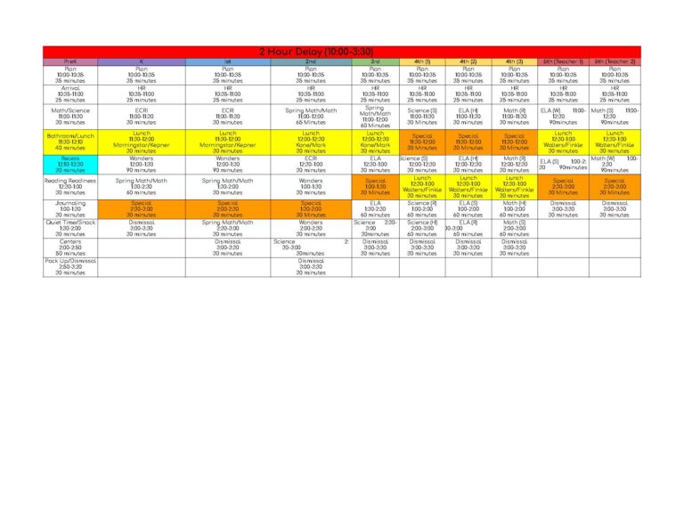 SS Schedules - Huntingdon Area School District